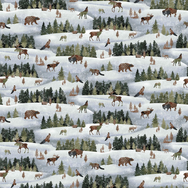 Moonlit Stroll Scenic Forest 1279-63 Multi | Quilt Expressions