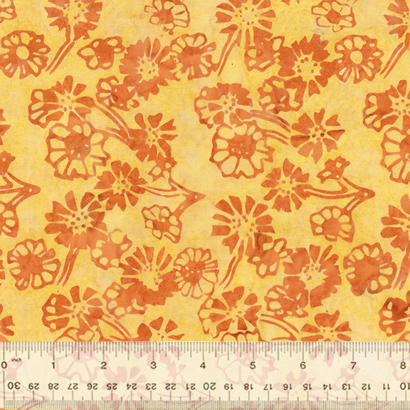 Anthology Boho Blooms Daisy Sunshine Batik 729Q-3 | Quilt Expressions