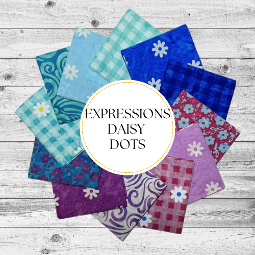 Daisy Dots Batiks 12 Fat Quarter Bundle | Quilt Expressions