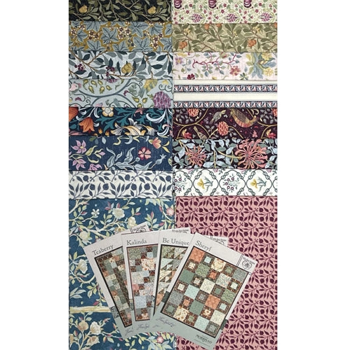 Morris Meadow 16 Fat Quarter Bundle & Patterns | Quilt Expressions