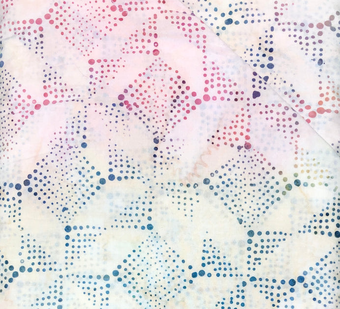 Bali Batik Geometric Dots Pastel Quilt Fabric P2065-135 | Quilt Expressions