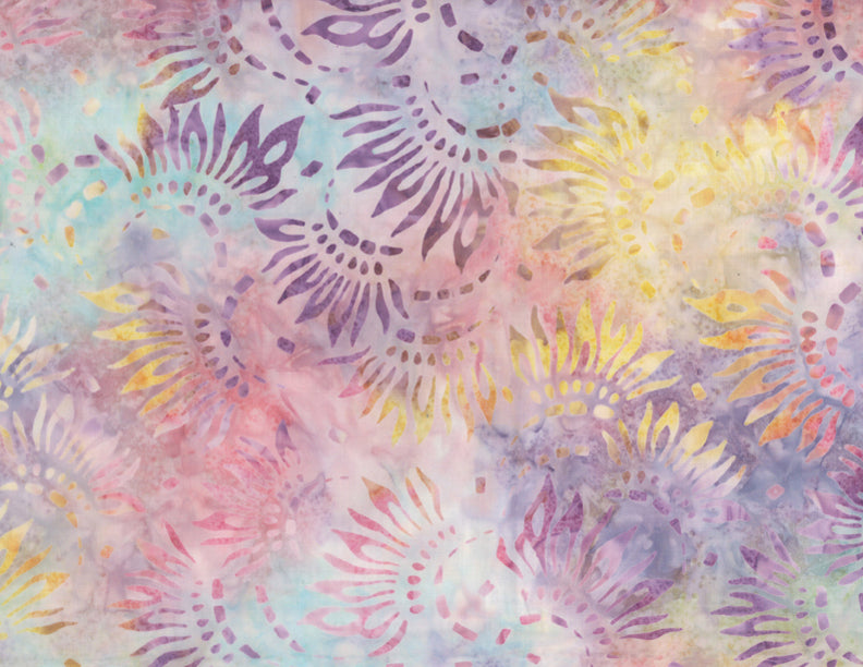Petal Sections Batik Multi Quilt Fabric 22215-386 | Quilt Expressions
