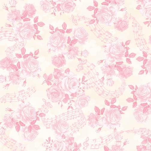 Spring Songs Flower Fairies Soft Roses Creme DDC1246-Crem-D | Quilt ...