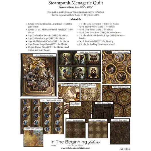 Steampunk Menagerie Quilt Kit | Quilt Expressions