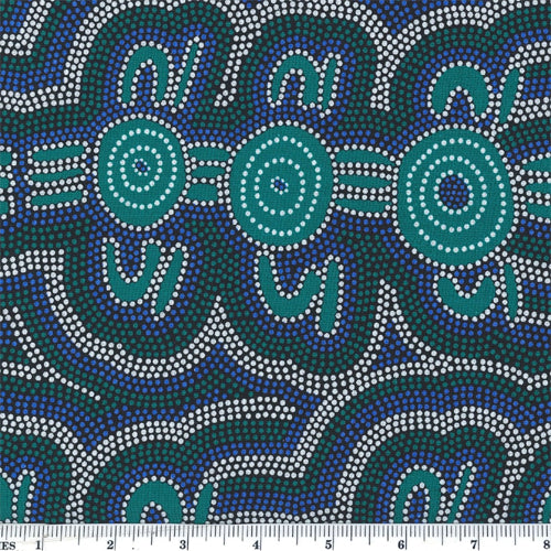 Aboriginals Women Dreaming 2 Blue | Quilt Expressions